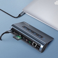 Type-C Multi-Function Aluminum Alloy Docking Station