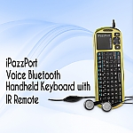 iPazzPort Voice Bluetooth Handheld Keyboard with IR Remote