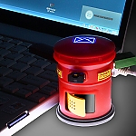 USB Post Box Webmail Notifier with 3-Port Hub