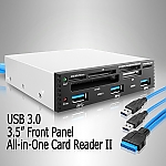 USB 3.0 3.5" Front Panel All-in-One Card Reader II