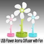 USB Flower Aroma Diffuser with Fan