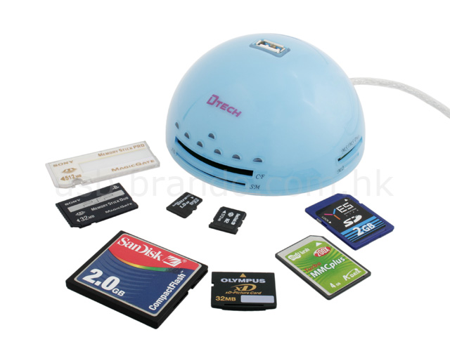 UFO All-In-One Card Reader + 7-Port Hub