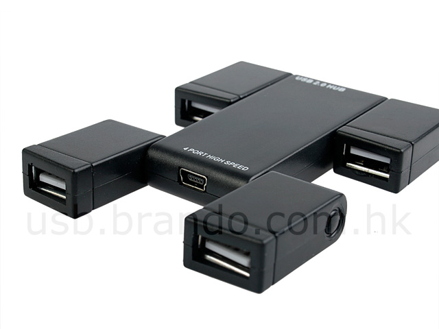 USB 270° x 4 Revolving 4-Port Hub