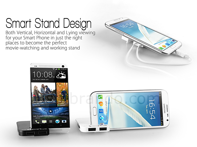 USB Hub with Micro-B SyncCharger Stand