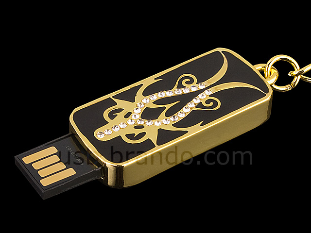 USB Jewel Graceful Pendant Keychain Flash Drive