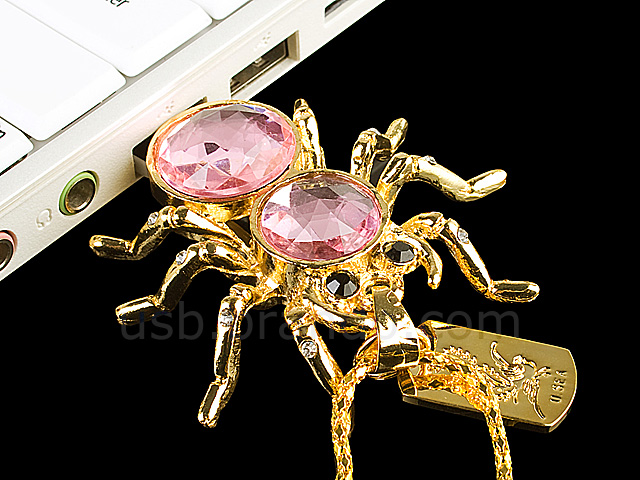 USB Jewel Spider Necklace Flash Drive II