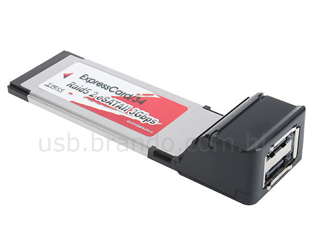 Raid5 eSATAII-3Gbps Dual Ports ExpressCard/34 Host