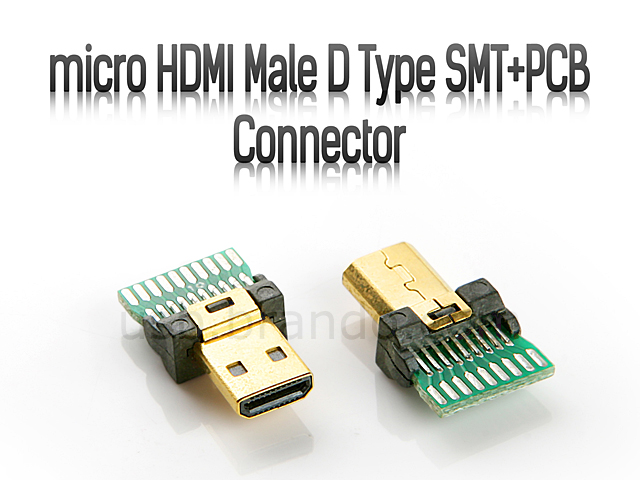 micro HDMI Male D Type SMT+PCB Connector
